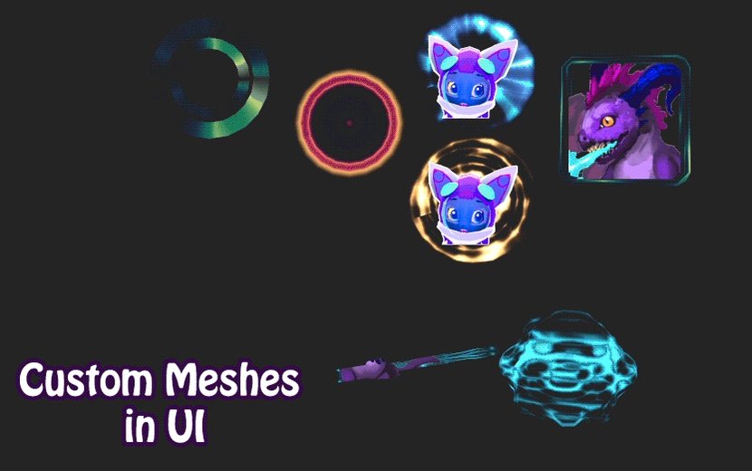 Joyce[MinionsArt] on Twitter: "Made a post about using custom meshes in the UI, can do some fun ...