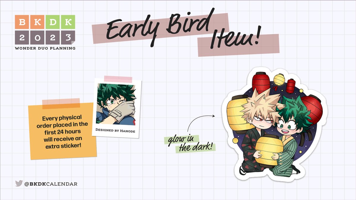 Athena-av art🧡💚New Stock & Preorders September 4 on Twitter: "RT @bkdkcalendar: 🐦Early Bird ...