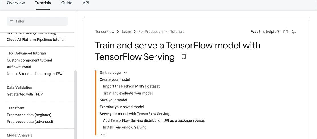TensorFlow on Twitter: "💡Here is a guide to train and serve a TensorFlow model with #TFServing → ...