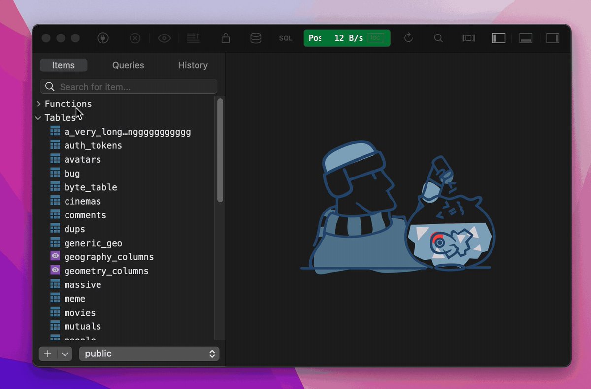 TablePlus on Twitter: "We can group items on the left sidebar by rules. - Group views. - Group ...