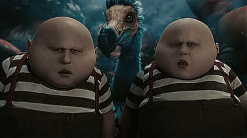 Alice In Wonderland 2022 Tweedledee And Tweedledum