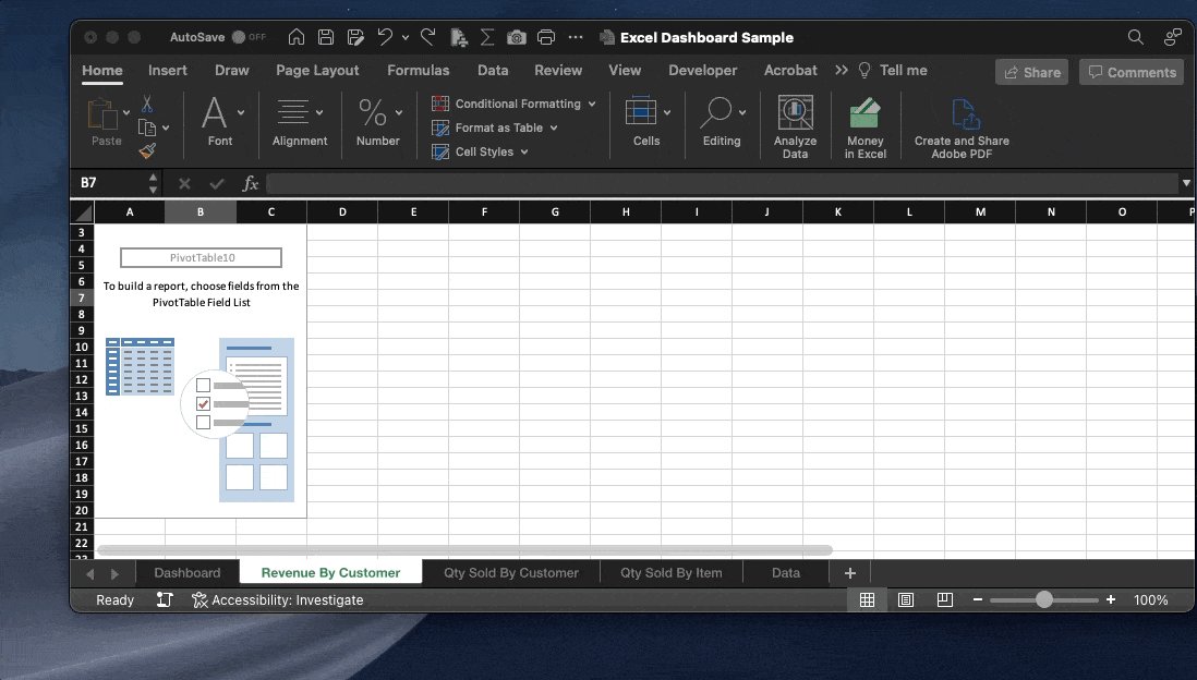 Blake Burge 💡 on Twitter: "How to build an interactive Excel Dashboard (step-by-step): 📊" / Twitter