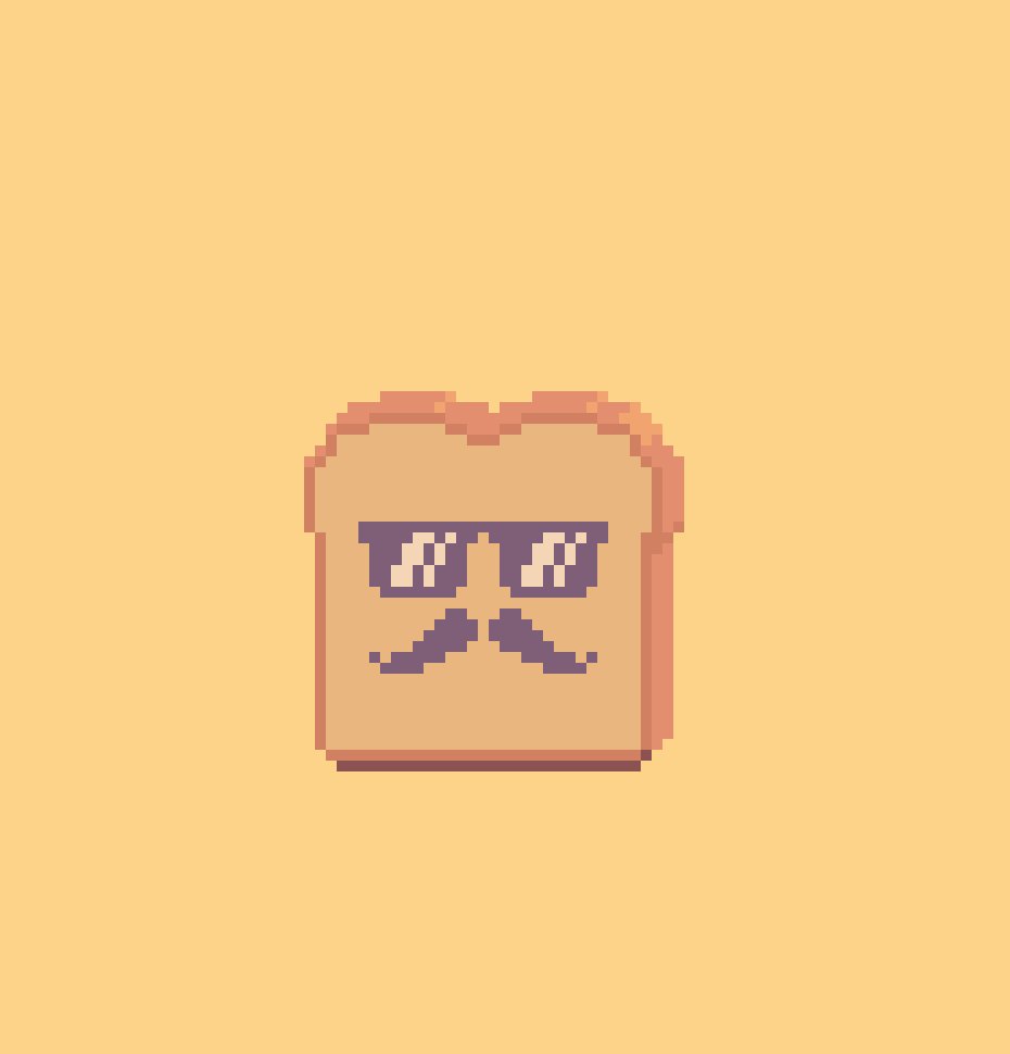Minecraft Bread Pixel Art
