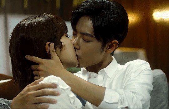 ☁️ on Twitter: "add kissing to the list of things xiao zhan is naturally good at 😭"