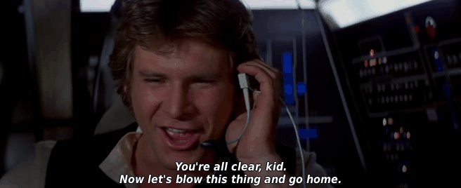 Star Wars Gifs on Twitter: ""You're all clear, kid. Now let's blow this ...