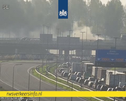 Rijkswaterstaat Verkeersinformatie on Twitter: "De #A16 is dicht vanaf knp. Zonzeel richting ...