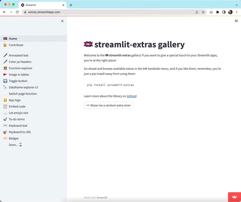 streamlit on Twitter: " Check out the streamlit-extras library by @arnaudmiribel—a collection of ...