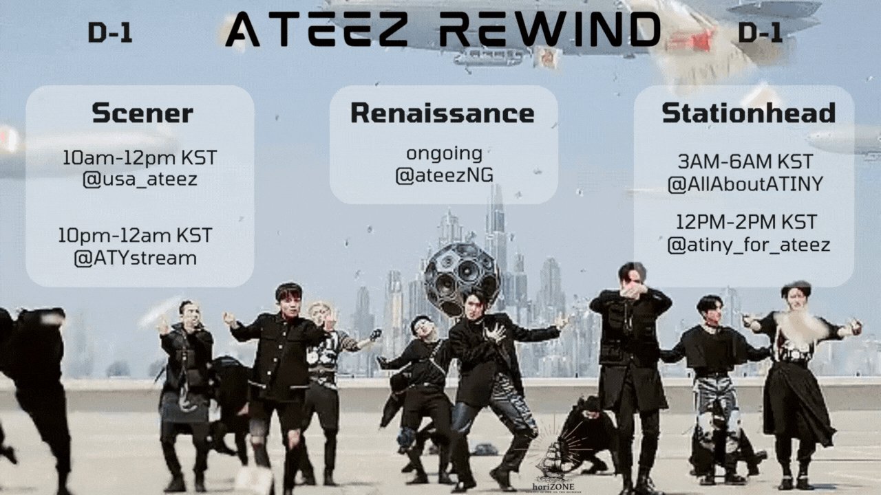 ATYstream | ATEEZ on Twitter: "⌛️| ATEEZ REWIND D-1 24 hours left untill #ATEEZ's 4th ...