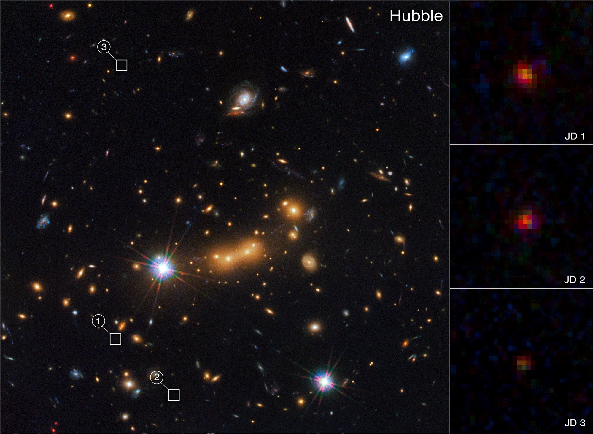 Nasa Webb Telescope On Twitter Hubble Had Observed Galaxy Macs0647 Jd