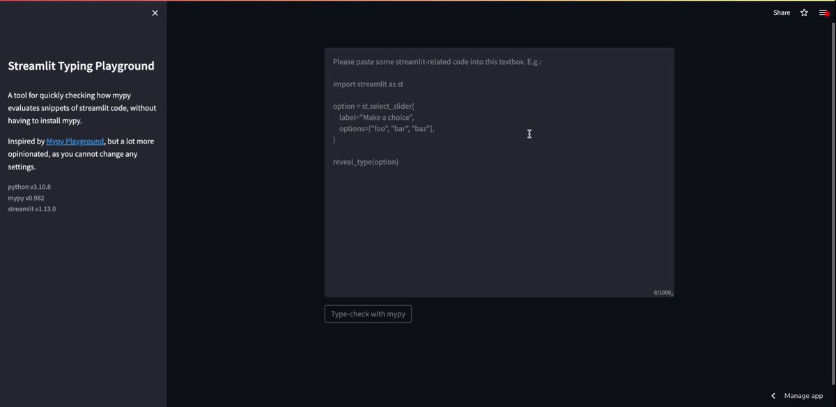 Streamlit On Twitter Quickly Find And Eliminate Defects In Your Code With Type Checking 4658