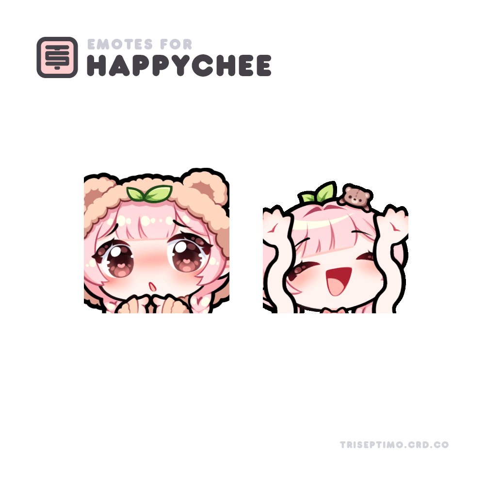 Triseptimo Comms Closed On Twitter Emotes For Cute Happychee ʕ˶´• ᴥ