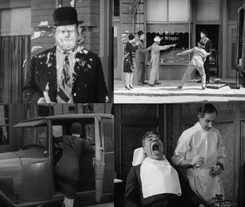 Silent Movie GIFs on Twitter: "An estimated 3,000 pies were used for Laurel and Hardy's The ...
