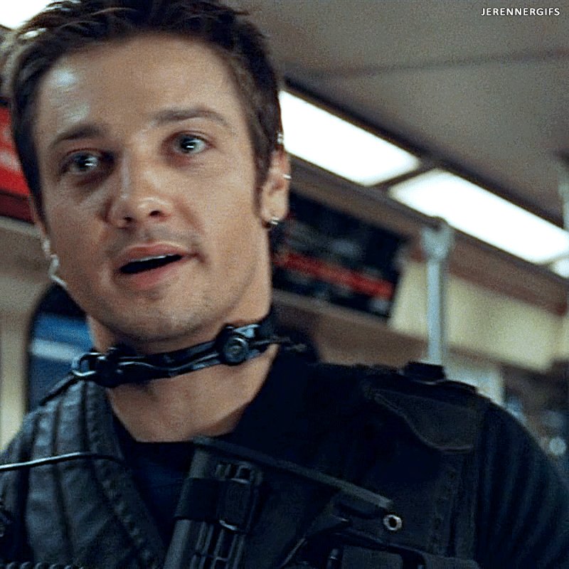 Jeremy Renner Swat Gif