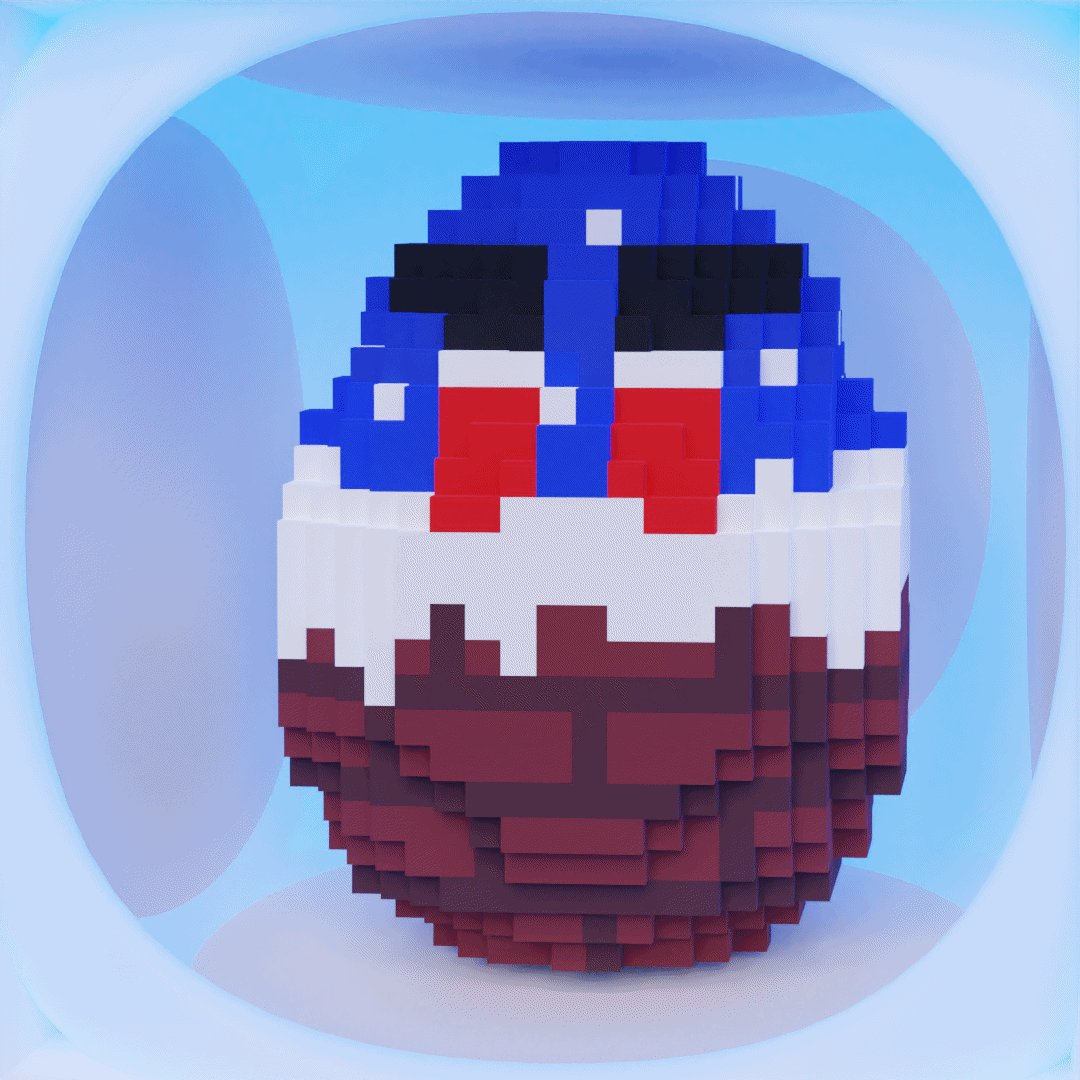 Minecraft Chicken Egg Pixel Art