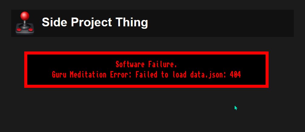 Ben Coleman on Twitter: "Spent (probably) too long recreating Amiga style guru meditation errors ...