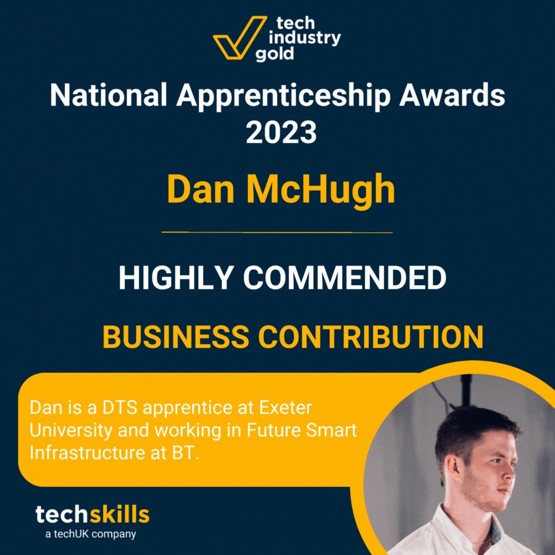 TechSkills.org on Twitter: "🏅 Dan McHugh is Highly Commended for Business Contribution Dan has ...