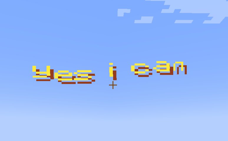 Minecraft Letters 3x3