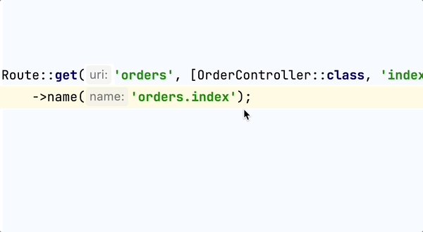 Laravel Idea on Twitter: ""Find usages" and "Go To Declaration" features for route names in ...