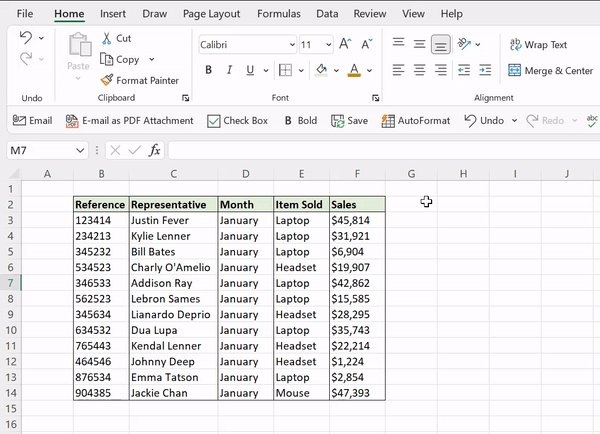 Excel Dictionary ☕️ on Twitter: "Quickly move data within your data table by selecting the ...