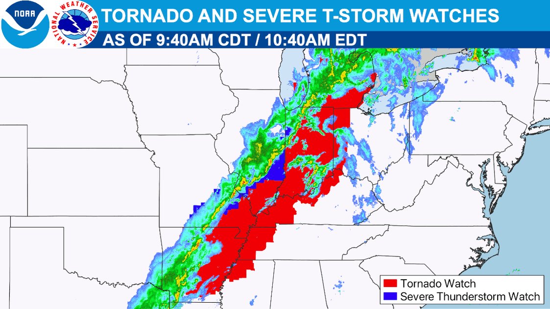 Already a very busy severe weather day for many. Please ensure you know ...