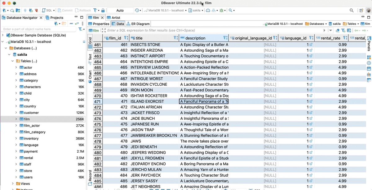 Dbeaver On Twitter You Can Edit Data In A Table Cell By Simply Double Clicking On It But When