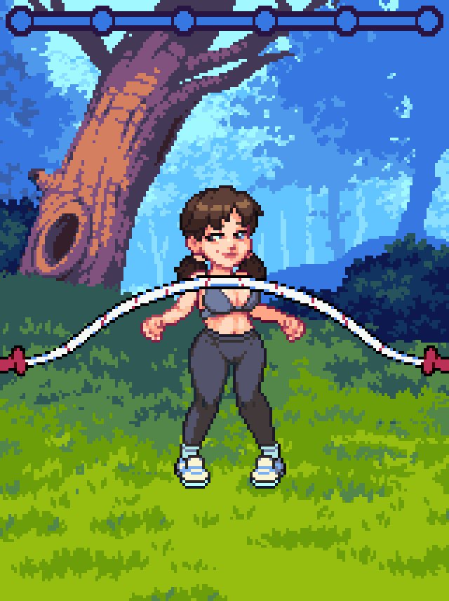 Lux On Twitter Remember When I Was Making A Lewd Pixel Art Jump Roping Game In Stencyl Me