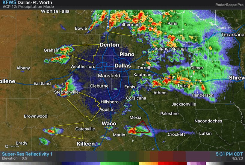 Nws Fort Worth On Twitter 6 07pm Several Supercells Continue Moving