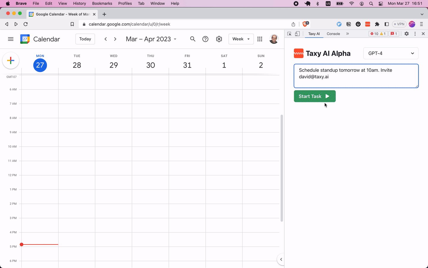 Gort.ai on Twitter: "🤖 Introducing Taxy AI, a GPT-4 powered browser automation tool that ...