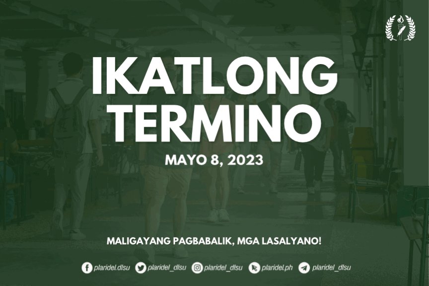 Ang Pahayagang Plaridel on Twitter: "NAGSIMULA NA ang ikatlong termino ng Pamantasang De La ...