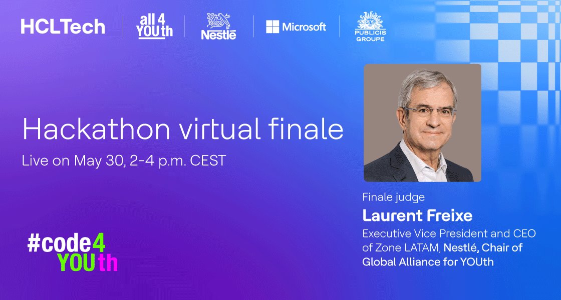 HCLTech on Twitter: "Join us live for the virtual finale of the #Code4YOUth #hackathon on May 30 ...