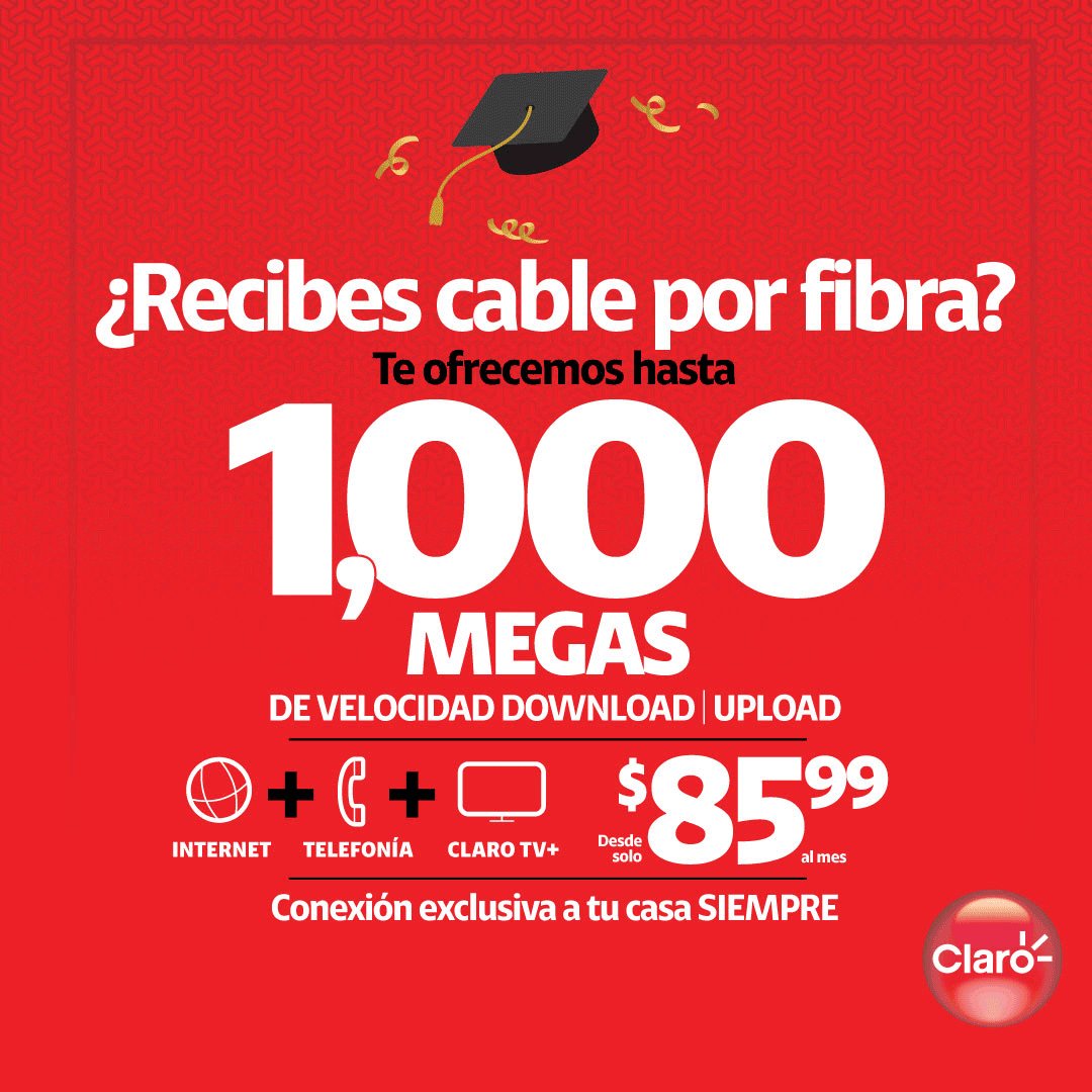 Claro Puerto Rico on Twitter: "¡Sal del cable y disfruta de hasta 1,000 megas de velocidad ...