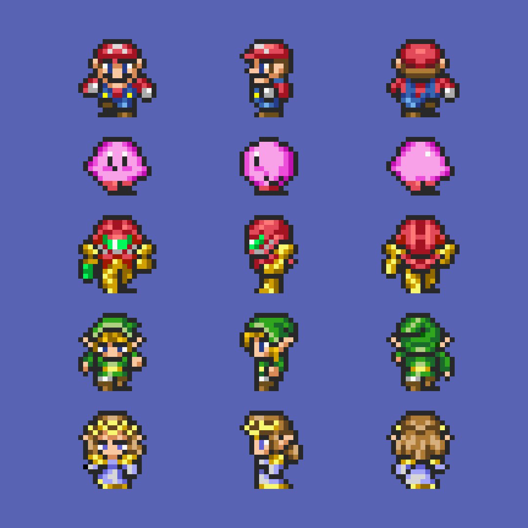Zelda Sprites Walking