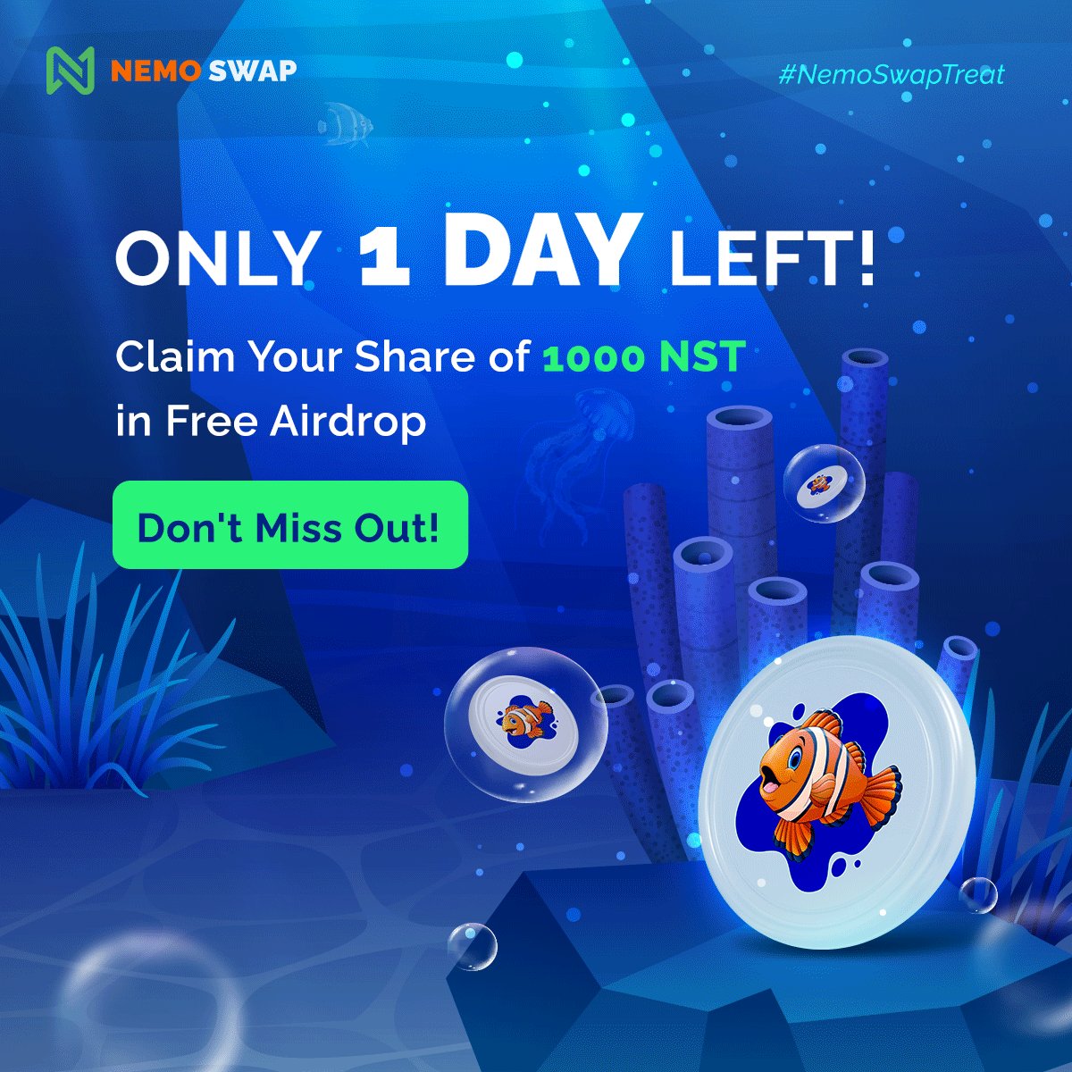 NemoSwap on Twitter: "⏳Just a few hours left! Get ready for an exciting announcement ...