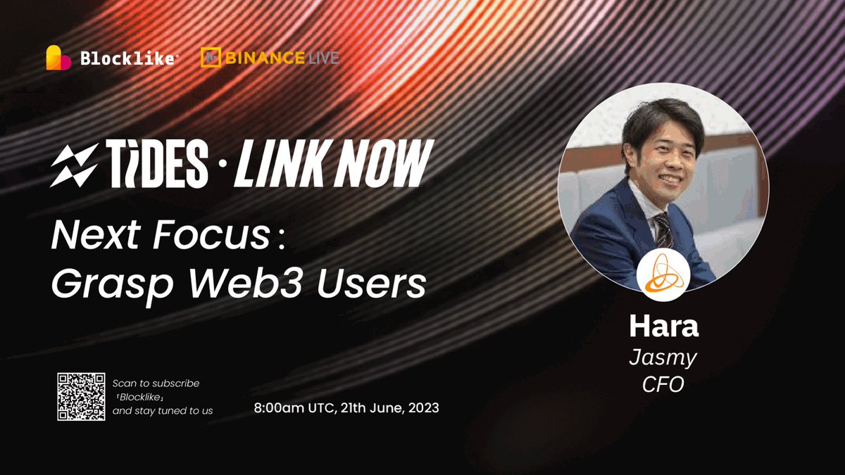 Blocklike on Twitter: "📢Blocklike #binancelive Coming Soon！ 🎙️Next Focus: Grasp Web3 Users ⏰June ...