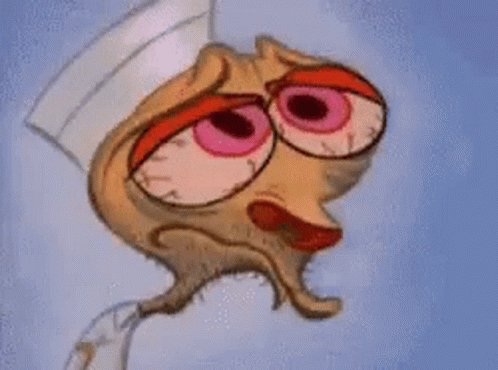 Tired Red Eyes Cartoon